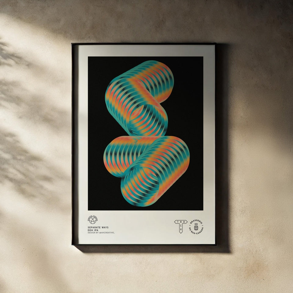 Separate Ways Print | Digital Canada Art Print | Track Brewing – Track ...